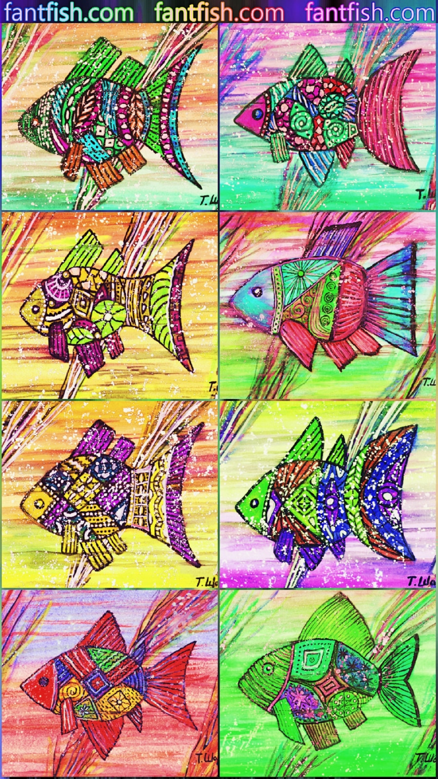 Angel fish art — Fish art by Tatiana Sharova