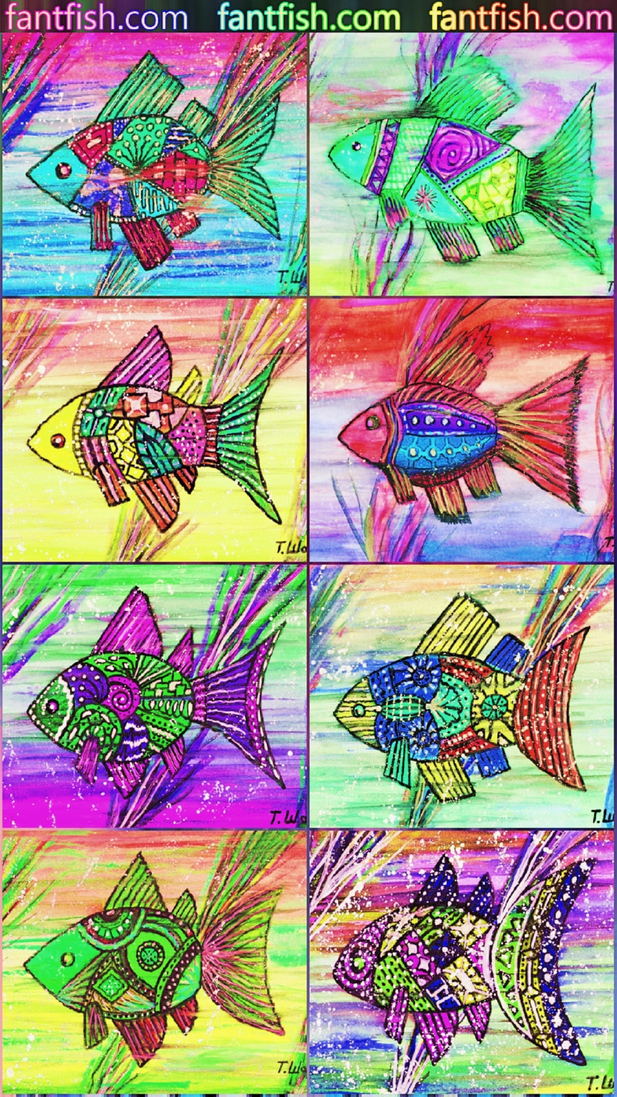 Hopeful fish art — Fish art by Tatiana Sharova