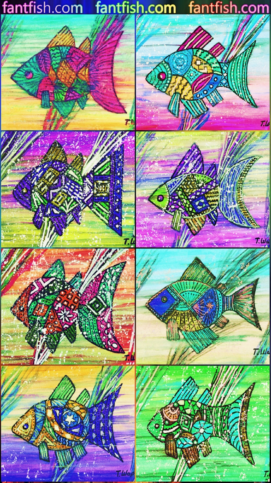 Inspiring fish art — Fish art by Tatiana Sharova