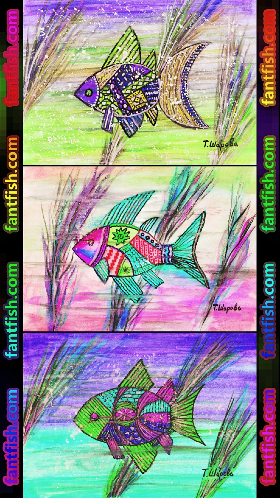 Inspiring fish art — Fish art by Tatiana Sharova