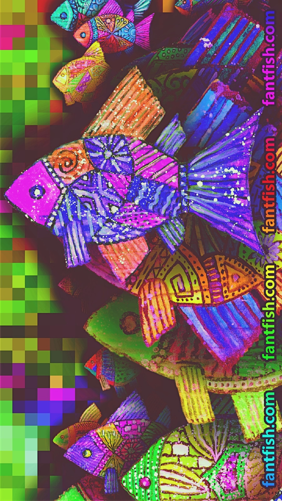 Irregular fish art — Fish art by Tatiana Sharova