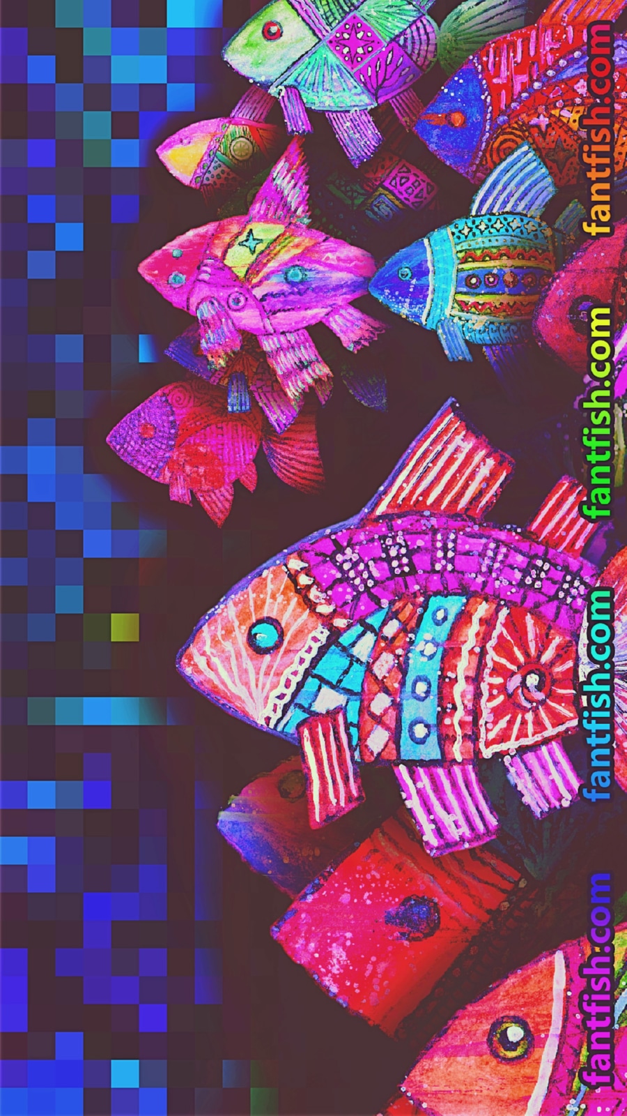 Jaunty fish art — Fish art by Tatiana Sharova