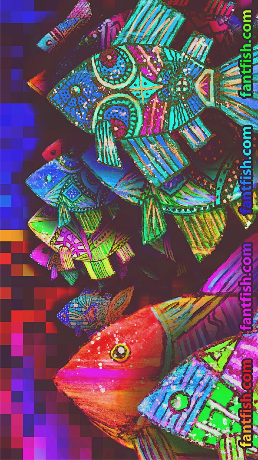 Jolly fish art — Fish art by Tatiana Sharova