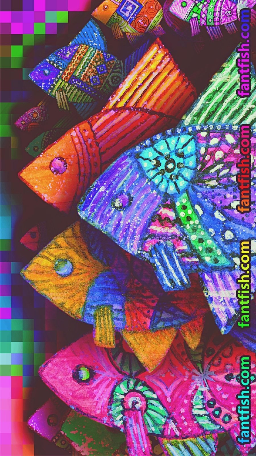 Curious fish art — Fish art by Tatiana Sharova