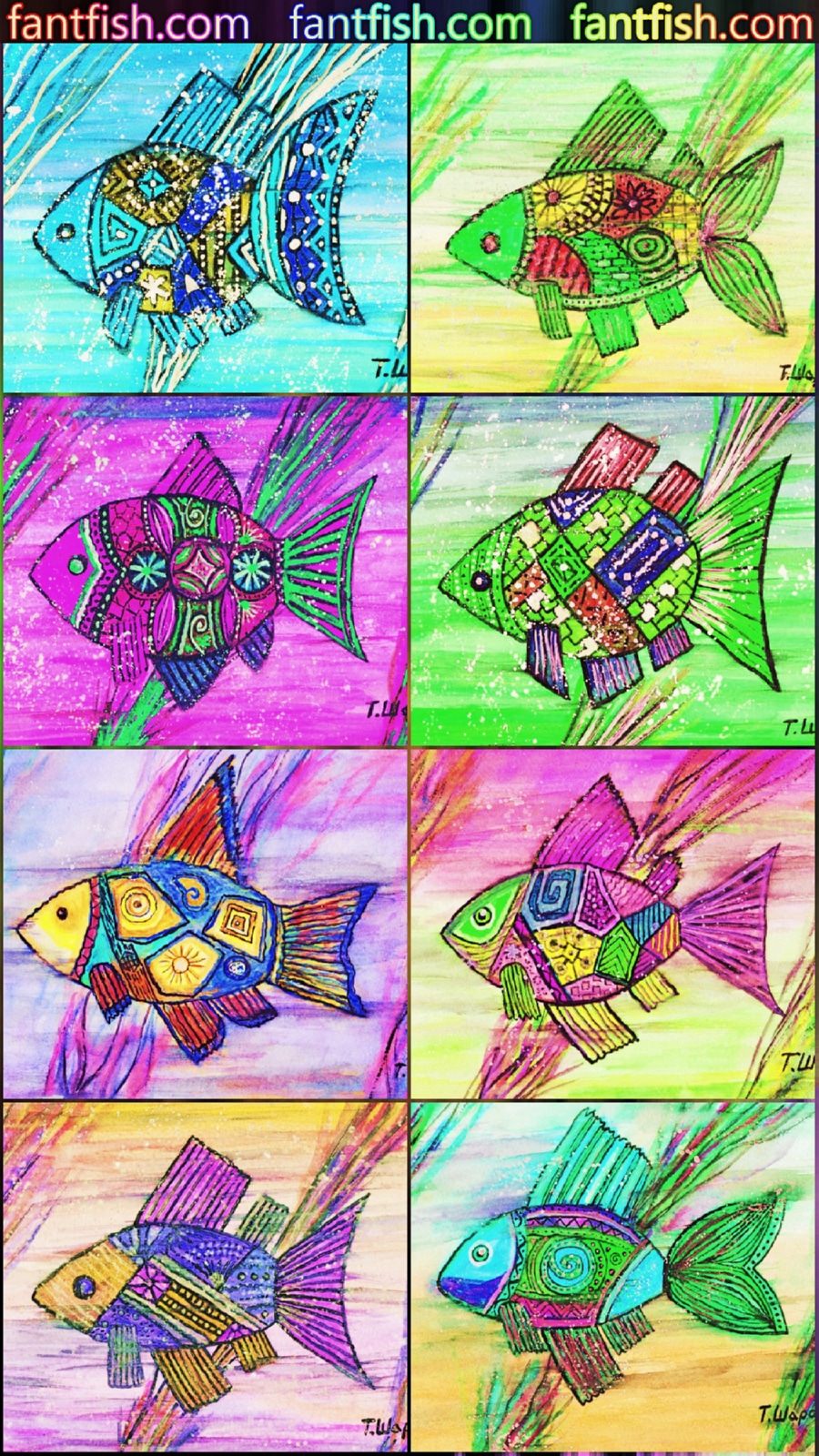 Custom fish art — Fish art by Tatiana Sharova