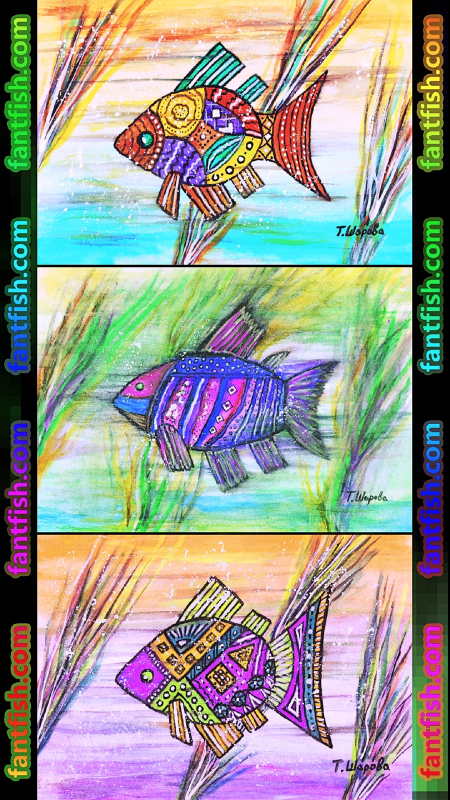 Custom fish art — Fish art by Tatiana Sharova
