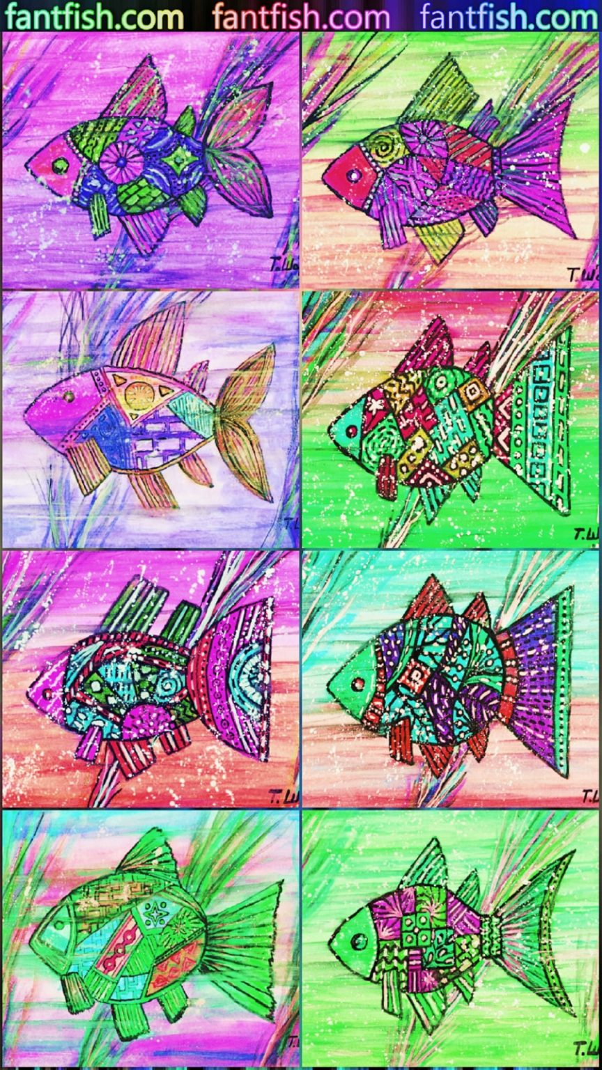 Glorious fish art — Fish art by Tatiana Sharova