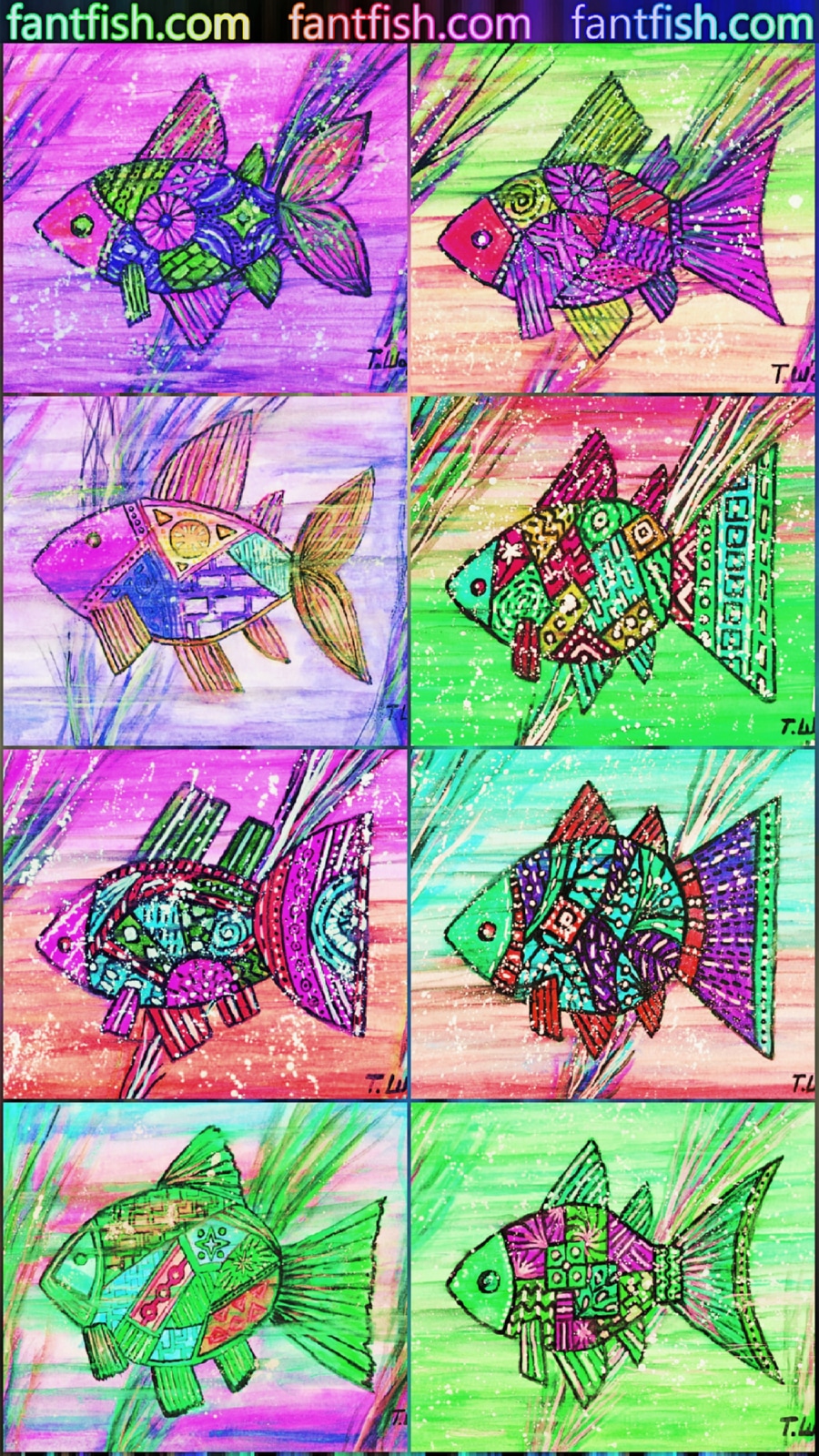 Glorious fish art — Fish art by Tatiana Sharova