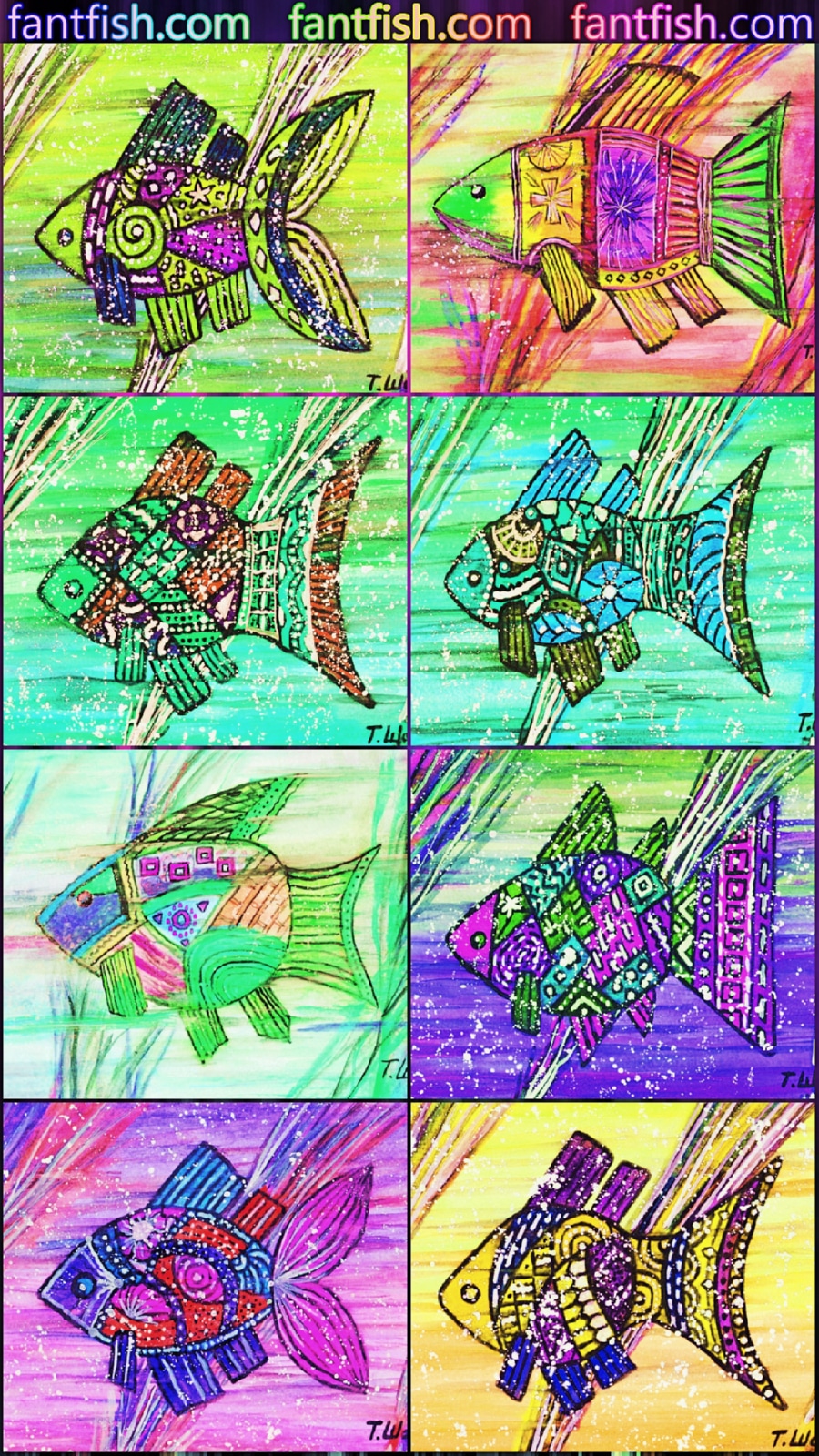 Peculiar fish art — Fish art by Tatiana Sharova